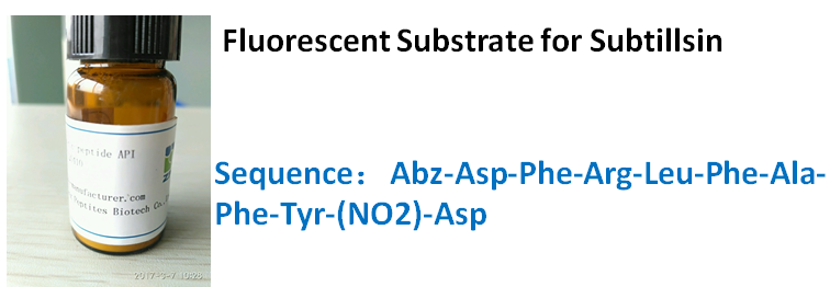 supply synthesised custom peptide Fluorescent Substrate for Subtillsin ...